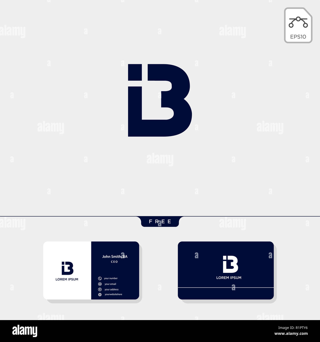 premium abstract initial B, logo template vector illustration and logo ...