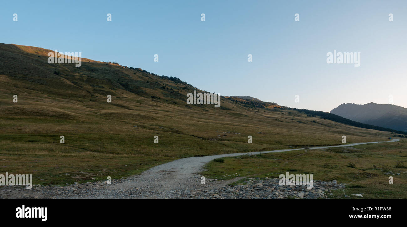 River in baqueira through the valley of Aran, Spain Stock Photo - Alamy