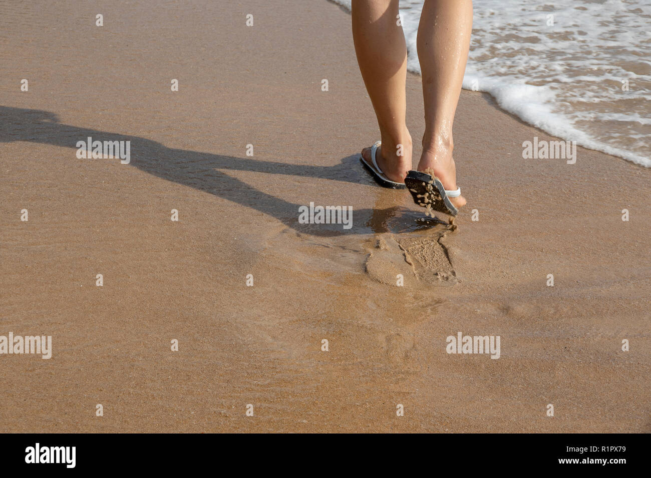 Girl wearing flat shoes hi-res stock photography and images - Alamy