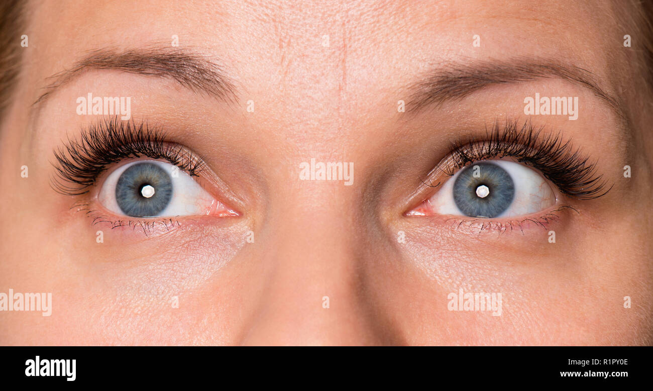 Scary woman face hi-res stock photography and images - Alamy