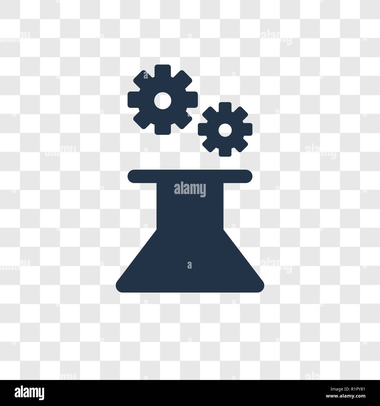 Mechanism vector icon isolated on transparent background, Mechanism ...