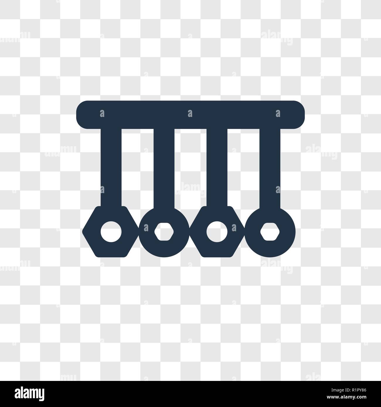 Physics vector icon isolated on transparent background, Physics ...