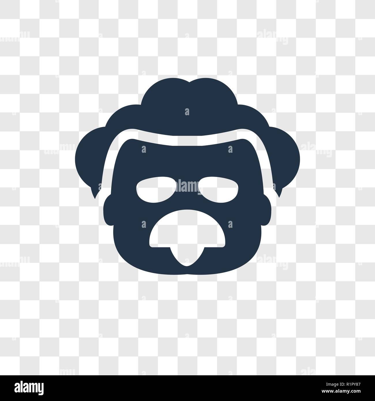 Einstein vector icon isolated on transparent background, Einstein ...