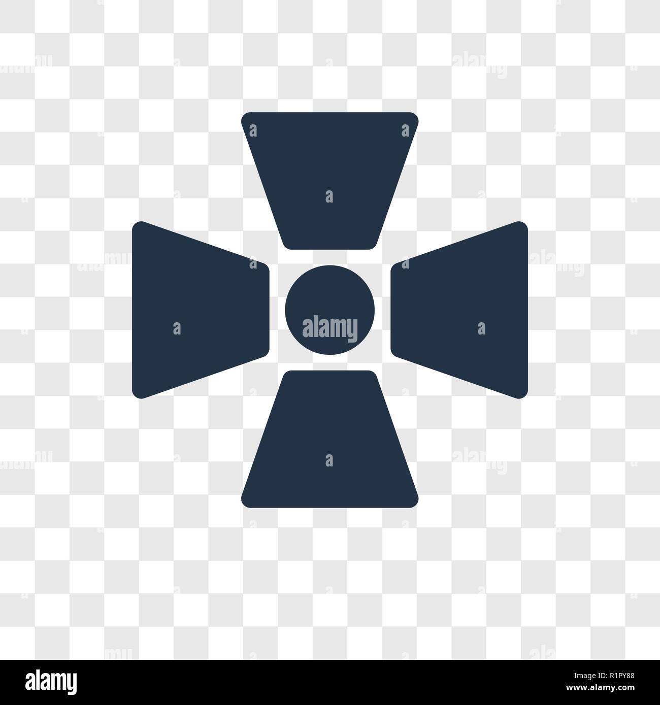 Radiation vector icon isolated on transparent background, Radiation ...