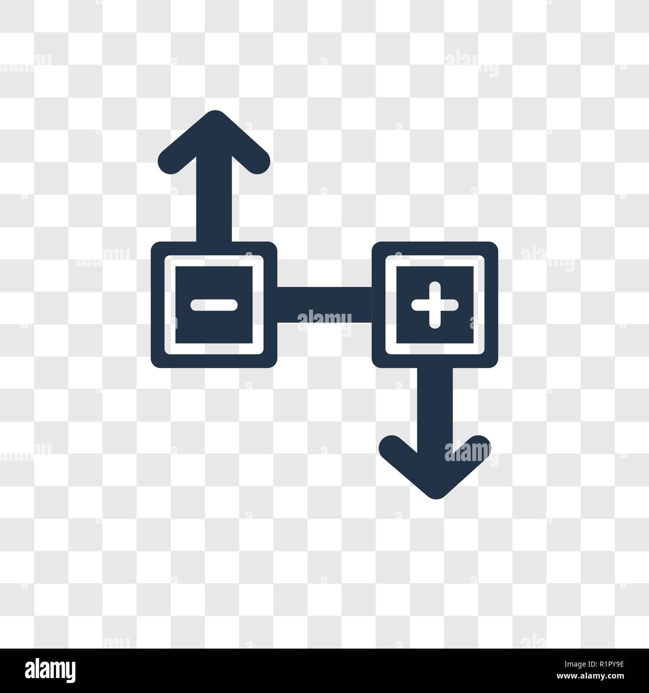 Magnet vector icon isolated on transparent background, Magnet ...