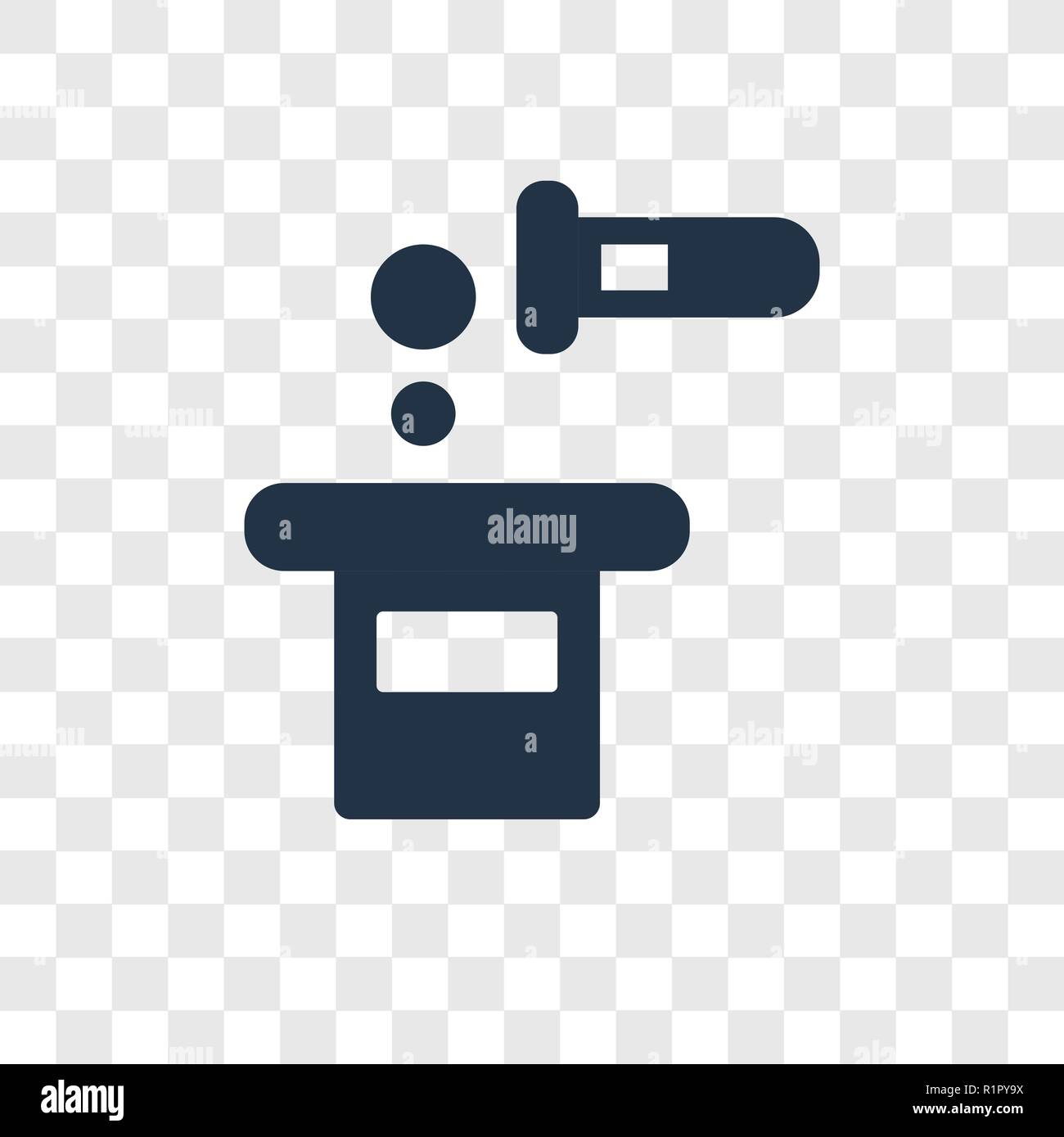 Pour vector icon isolated on transparent background, Pour transparency ...