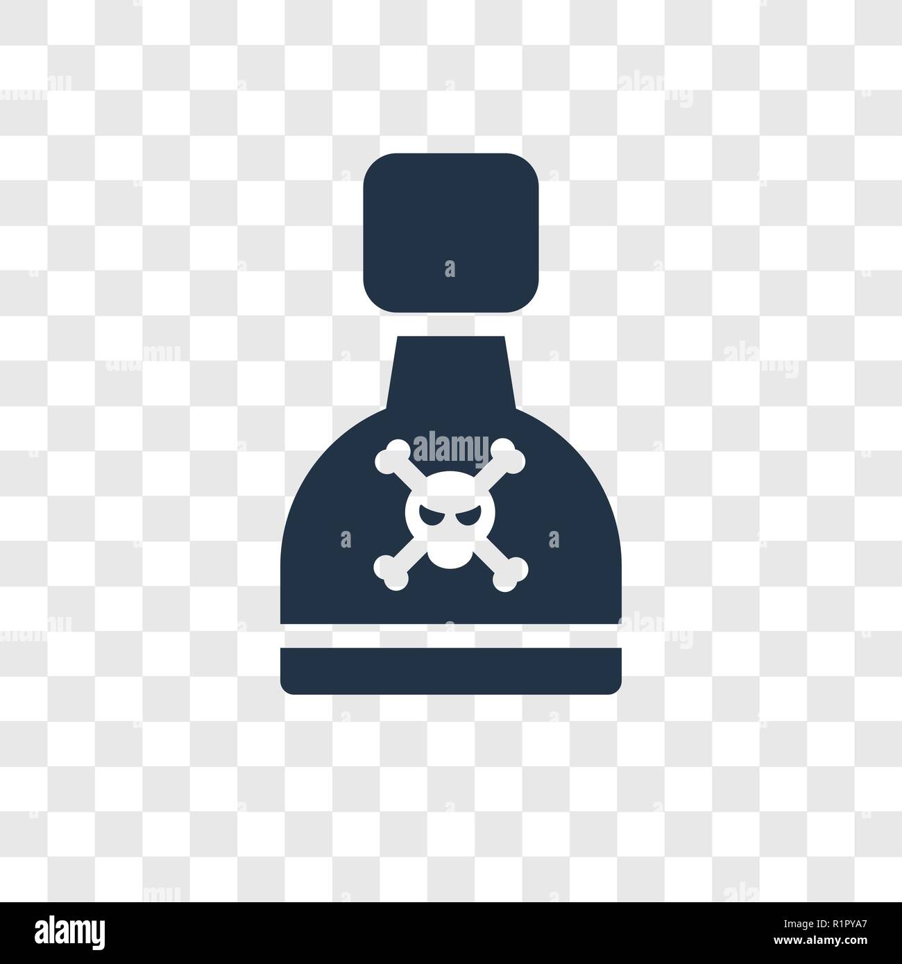 Poison vector icon isolated on transparent background, Poison ...