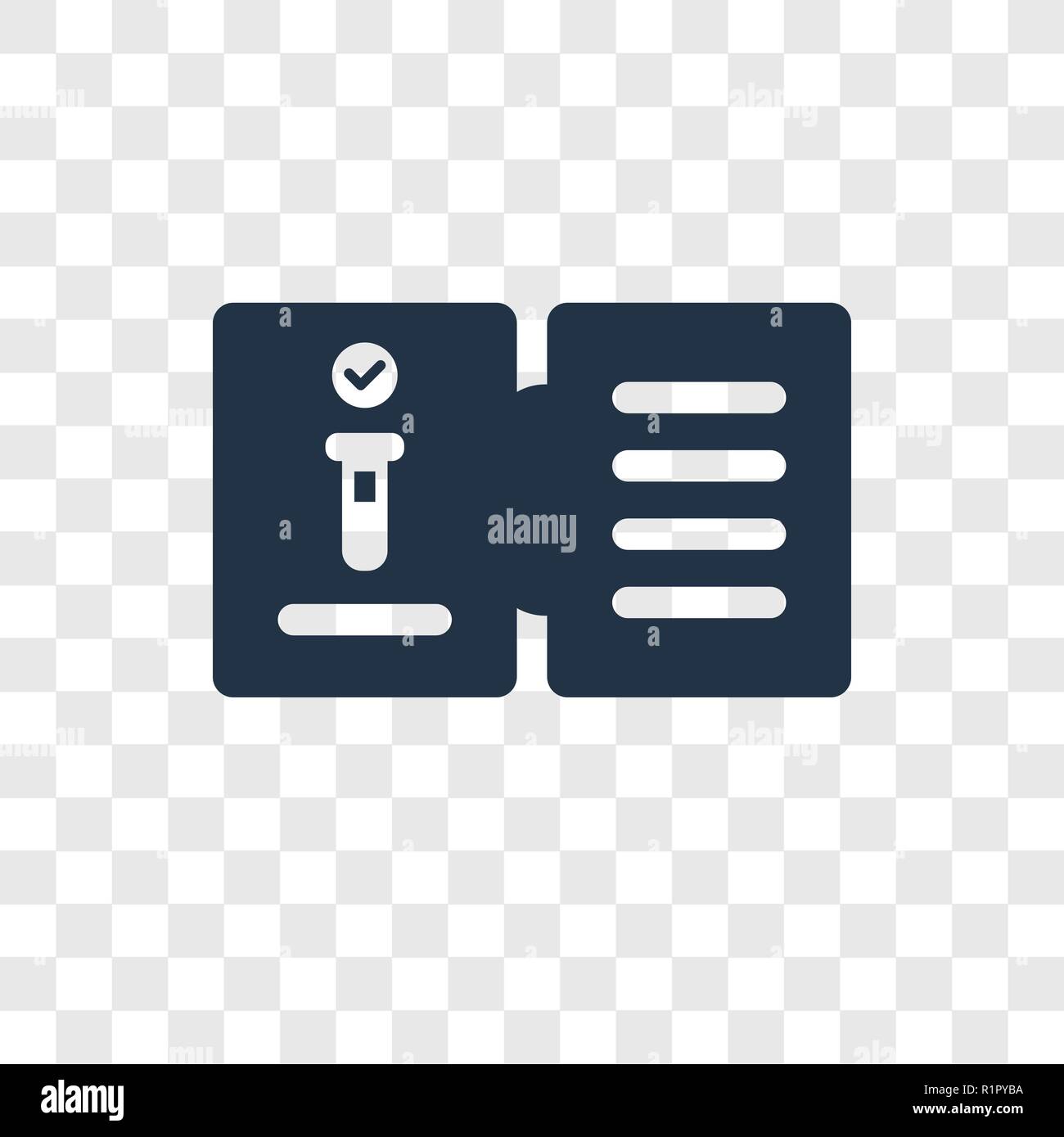 Science book vector icon isolated on transparent background, Science ...
