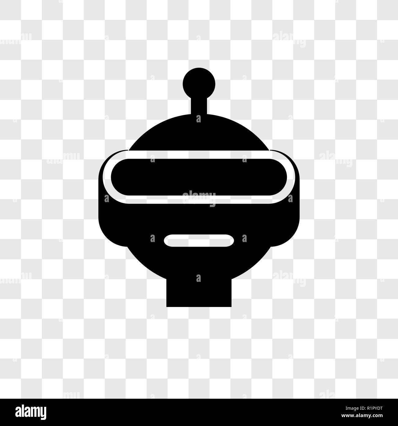 Robot vector icon isolated on transparent background, Robot ...