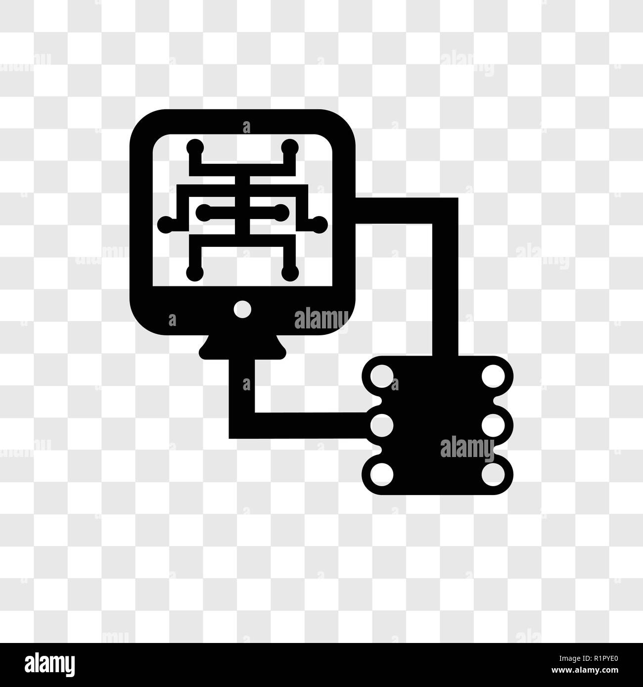 Database vector icon isolated on transparent background, Database ...