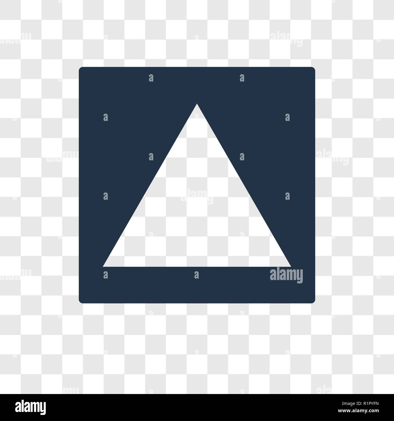Triangle vector icon isolated on transparent background, Triangle ...