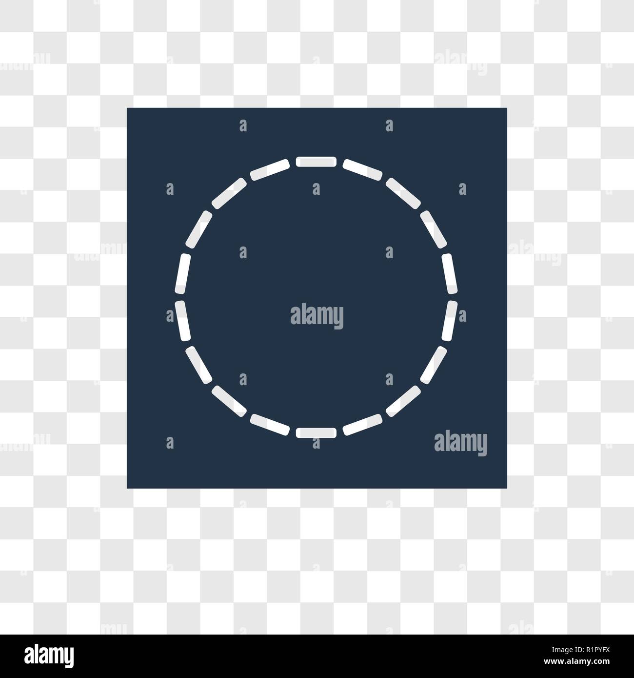 Circle vector icon isolated on transparent background, Circle ...