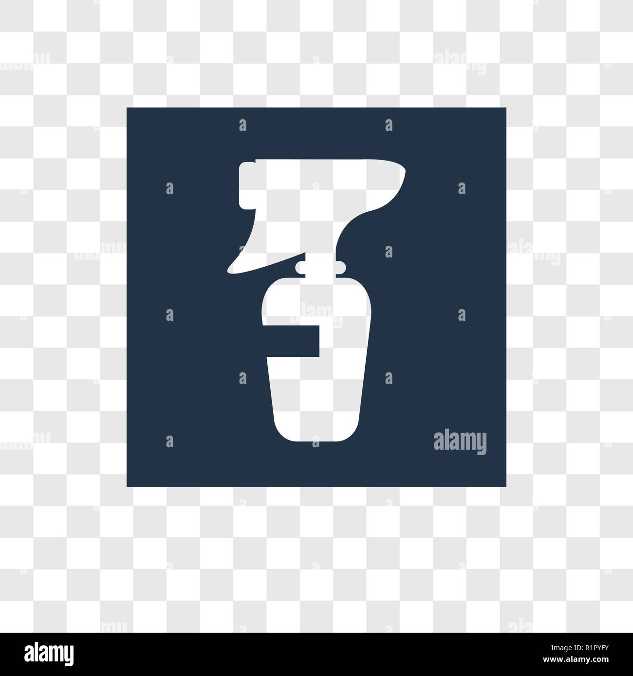 Spray vector icon isolated on transparent background, Spray ...