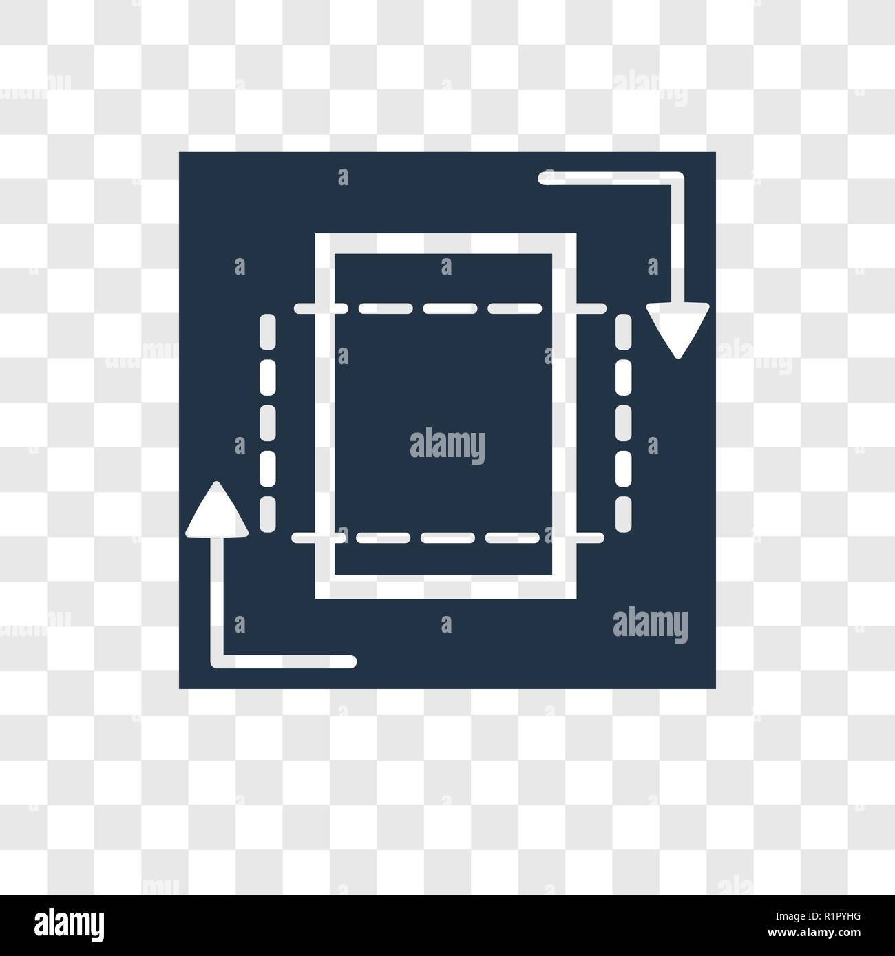 Rotate vector icon isolated on transparent background, Rotate ...