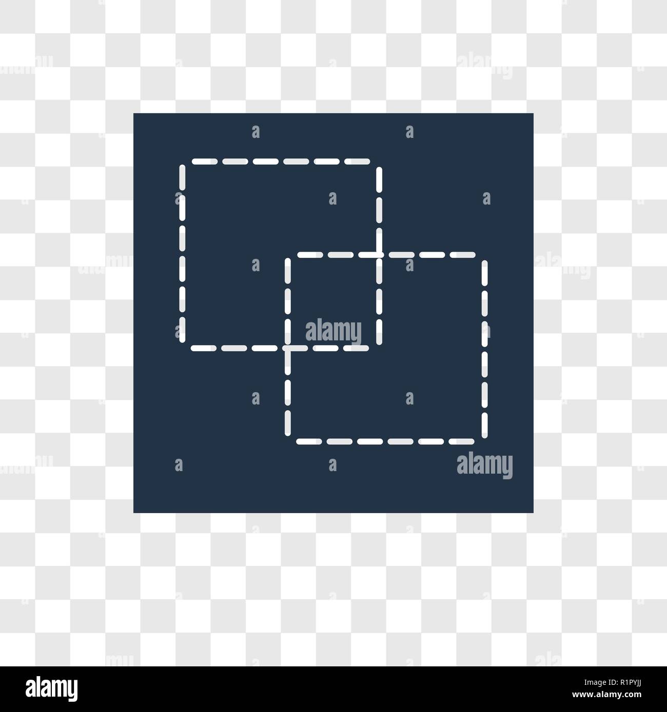 Intersection vector icon isolated on transparent background ...