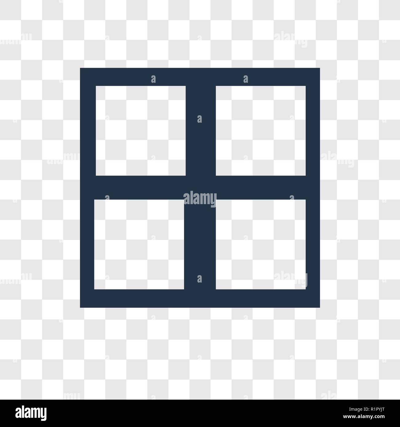 Square vector icon isolated on transparent background, Square ...