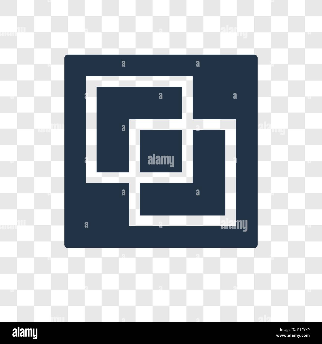 Merge vector icon isolated on transparent background, Merge ...