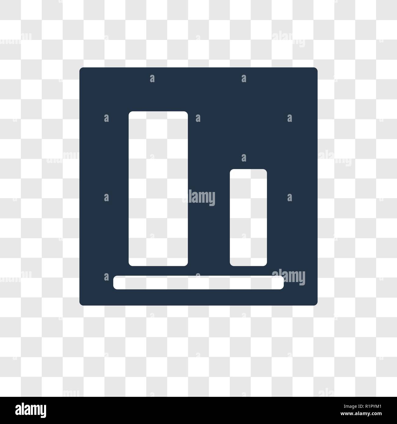 Vertical alignment vector icon isolated on transparent background ...