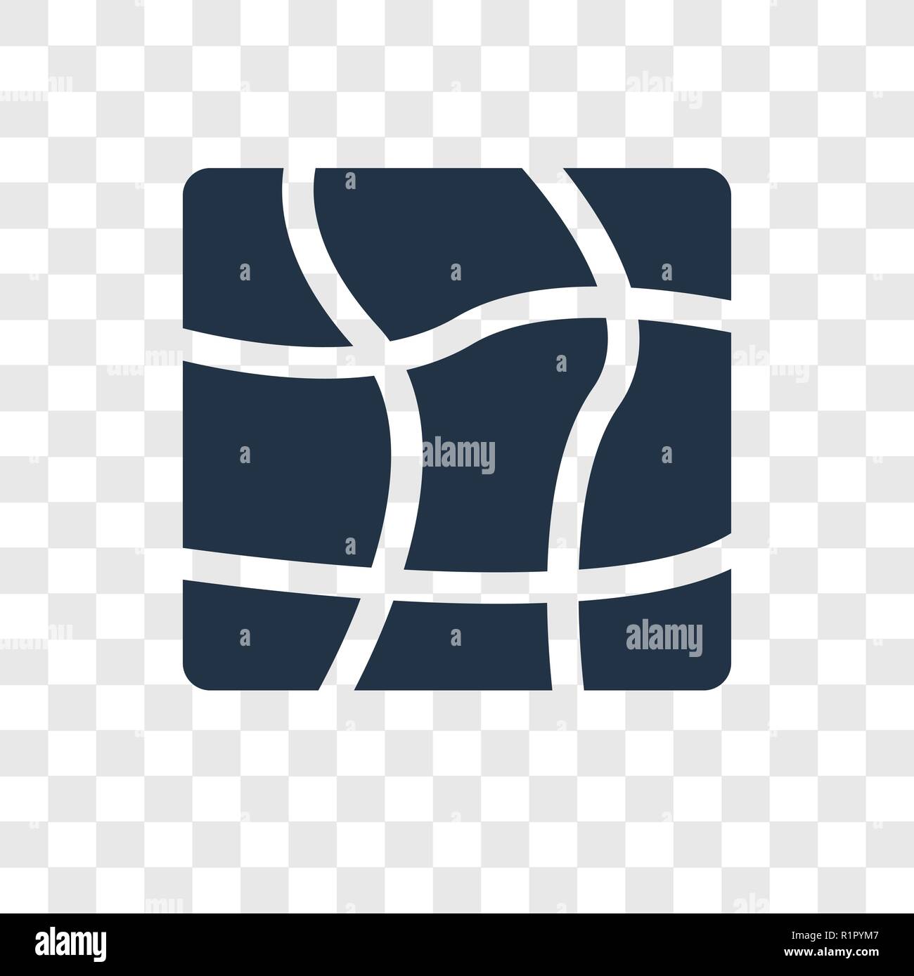 Distort vector icon isolated on transparent background, Distort ...