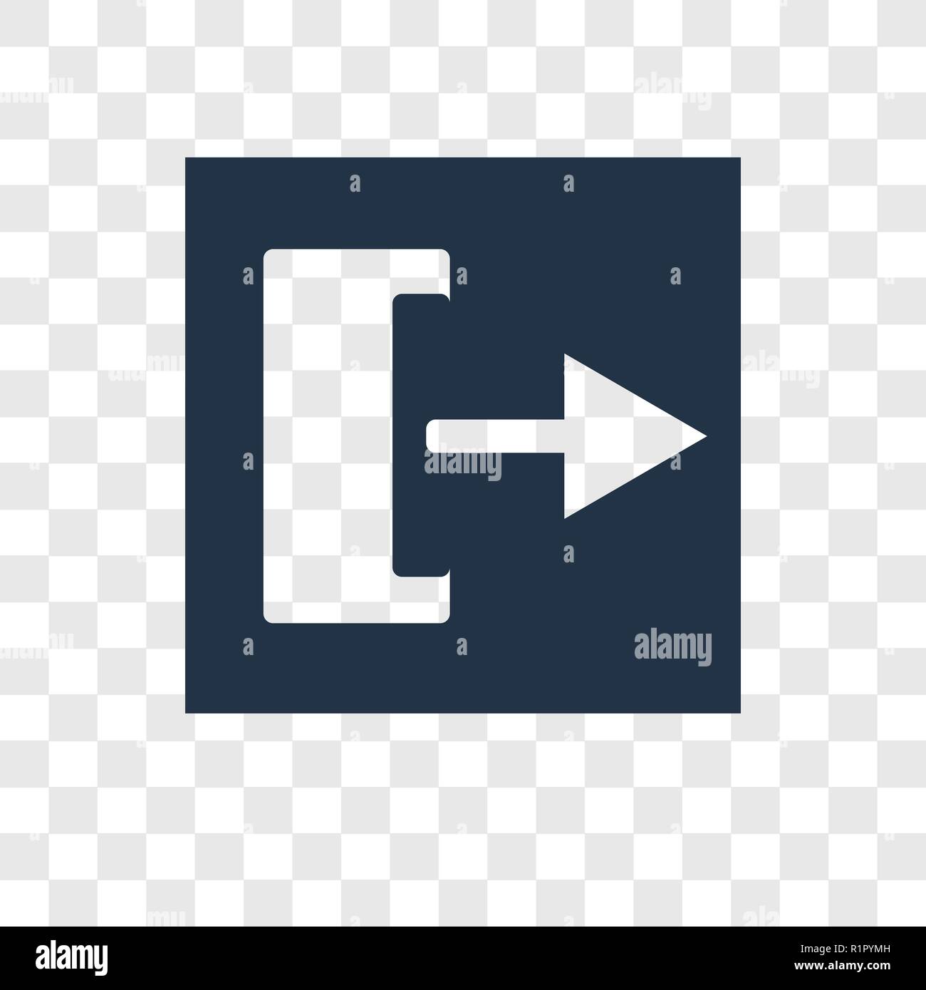 Sent vector icon isolated on transparent background, Sent transparency ...