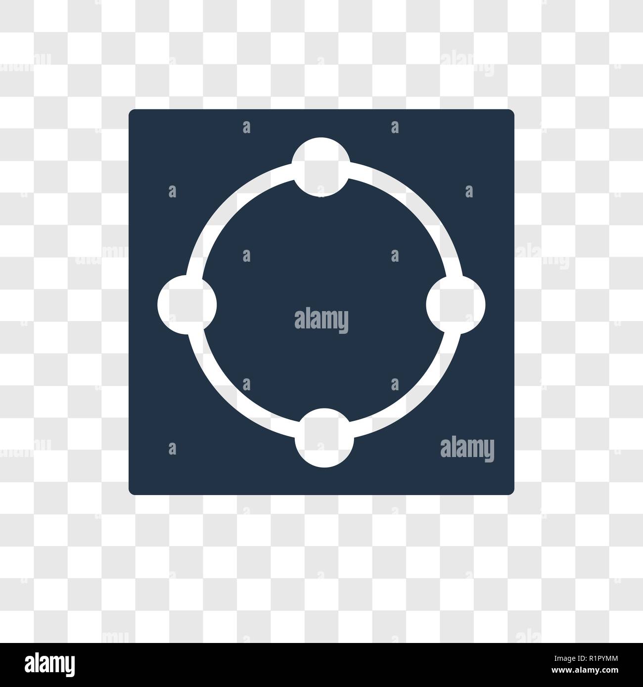 Oval vector icon isolated on transparent background, Oval transparency ...