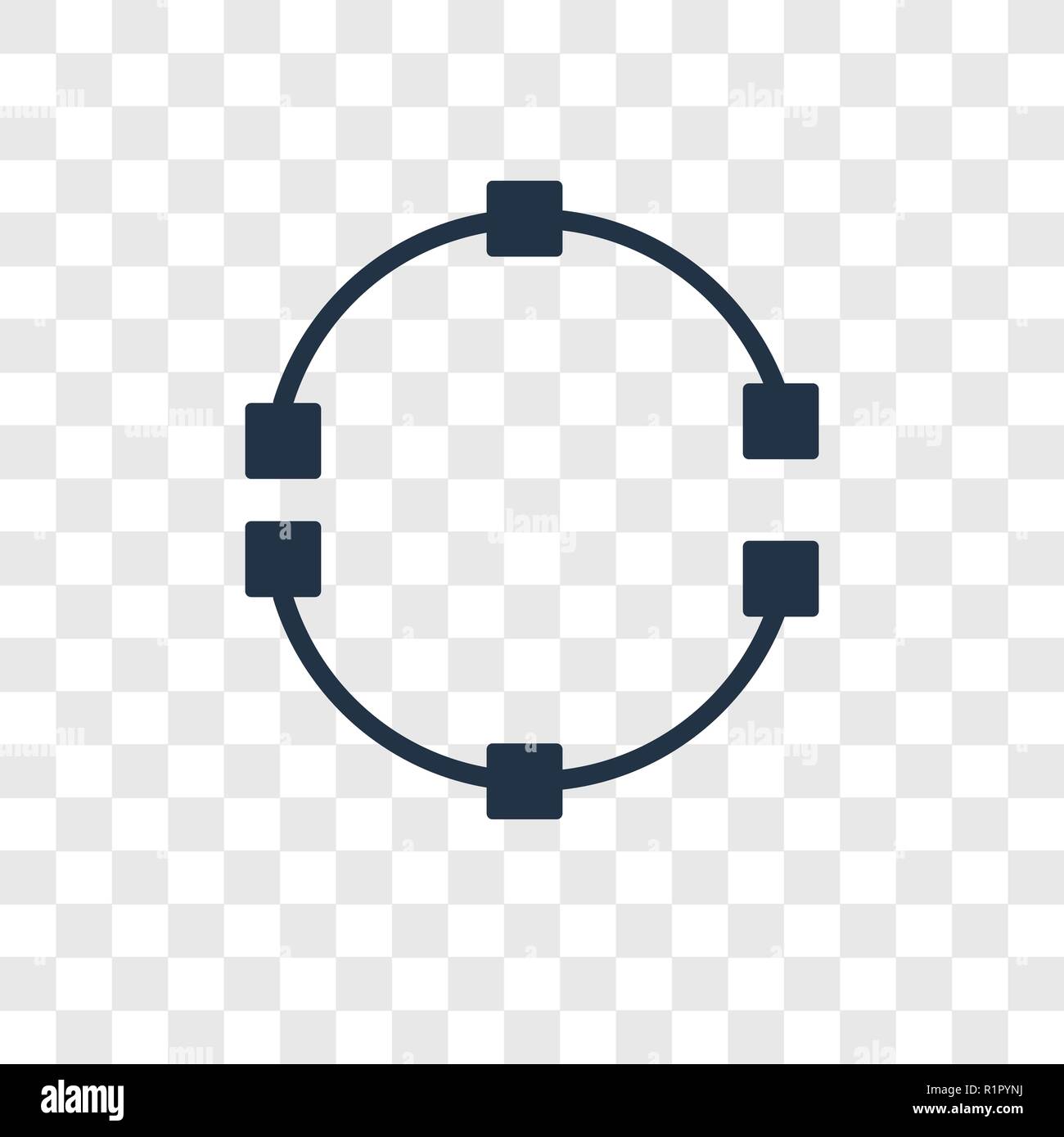 Rotate vector icon isolated on transparent background, Rotate ...