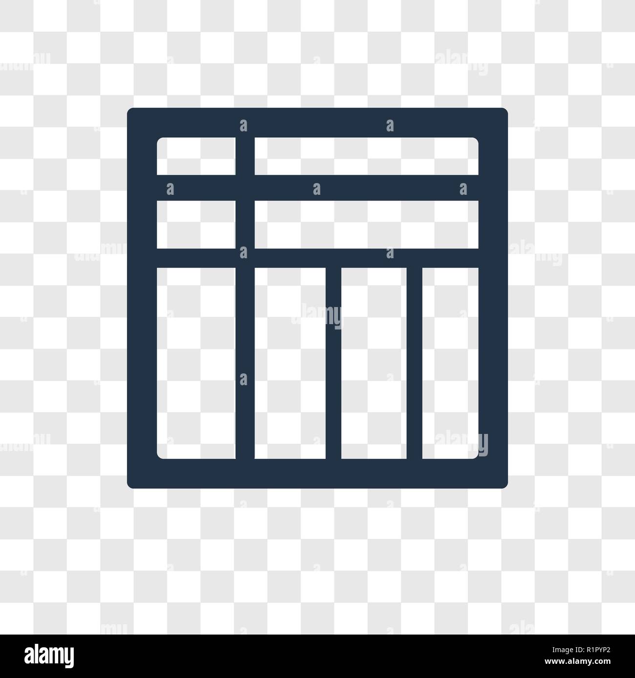 Square vector icon isolated on transparent background, Square ...