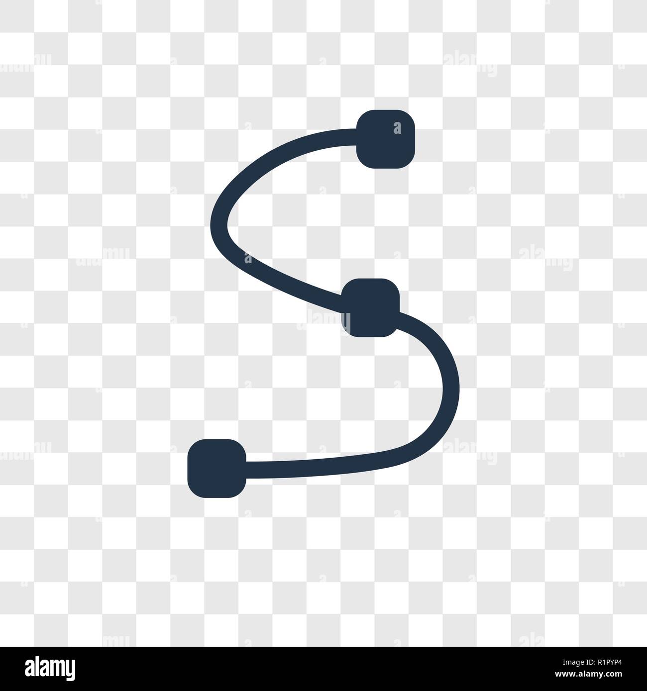 Spline vector icon isolated on transparent background, Spline ...