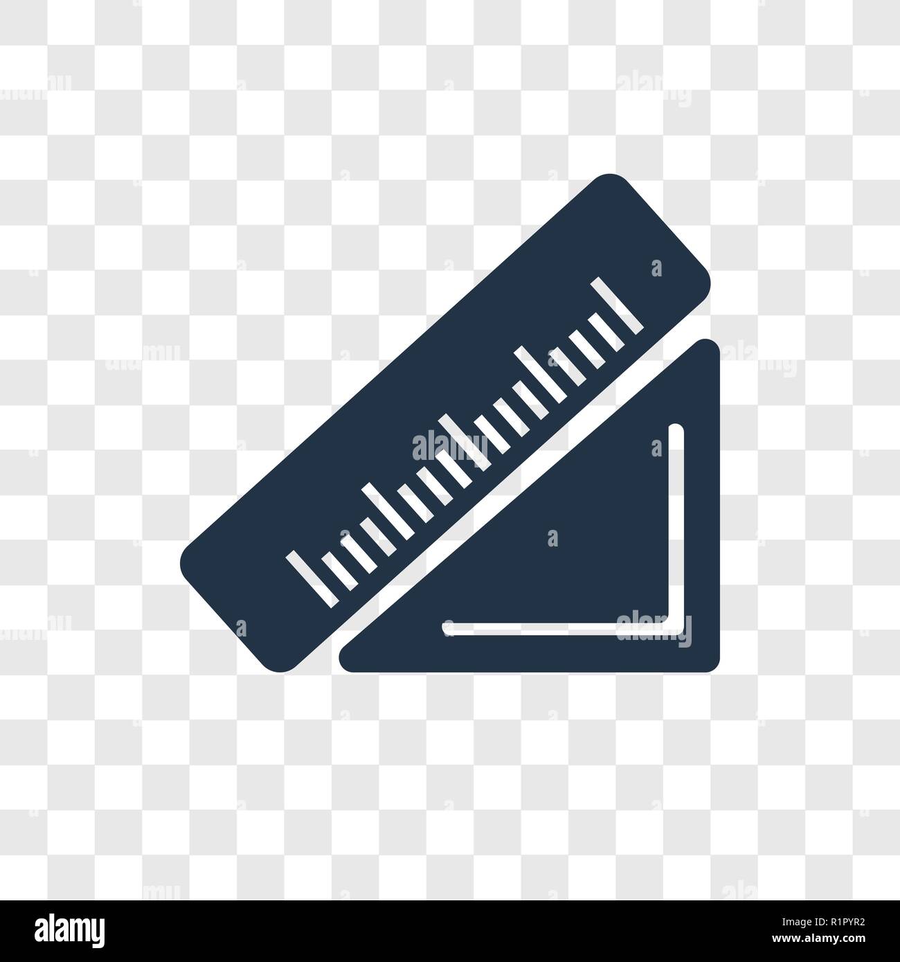 Measure vector icon isolated on transparent background, Measure ...