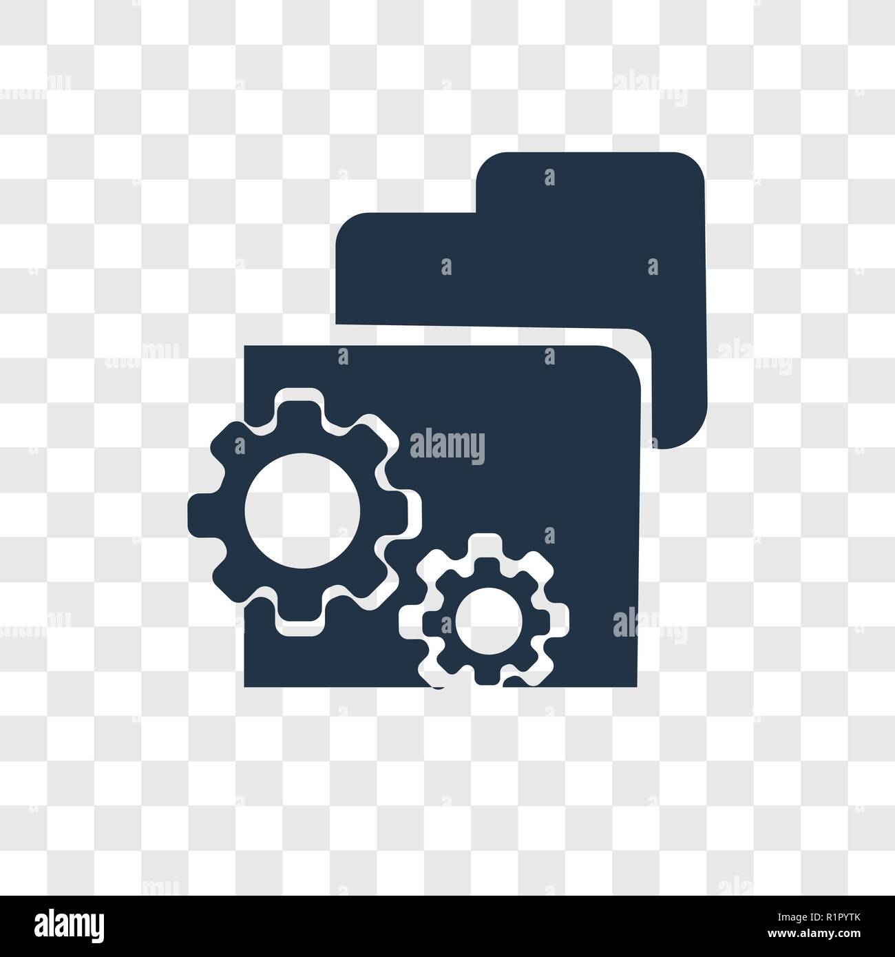 Properties vector icon isolated on transparent background, Properties ...