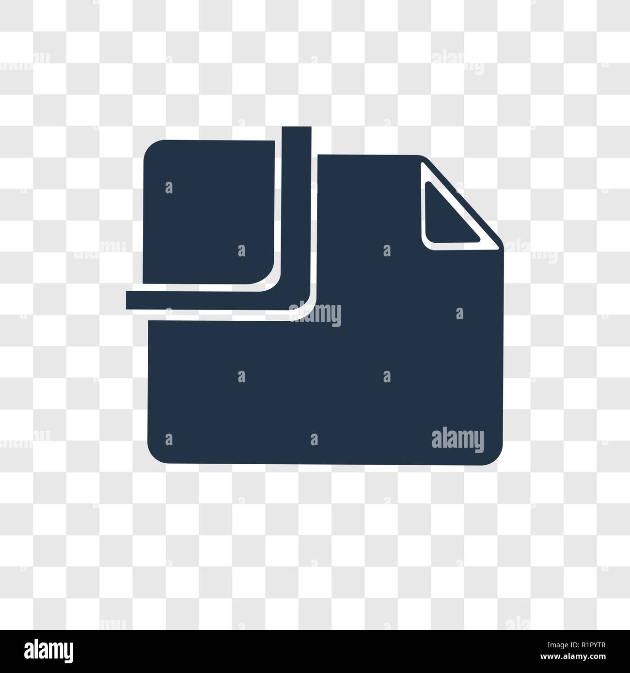 Clip vector icon isolated on transparent background, Clip transparency ...