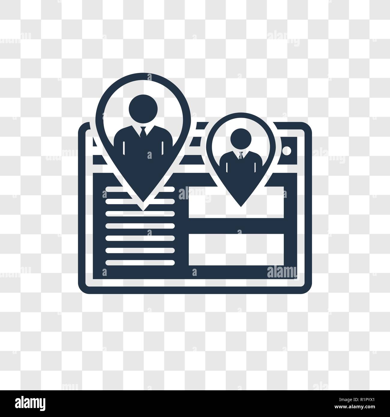 Browser vector icon isolated on transparent background, Browser ...