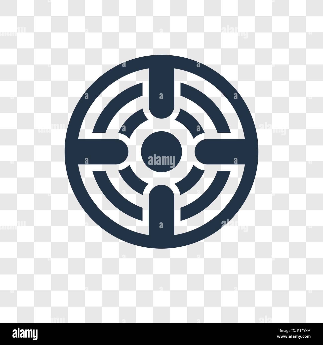 Target vector icon isolated on transparent background, Target ...