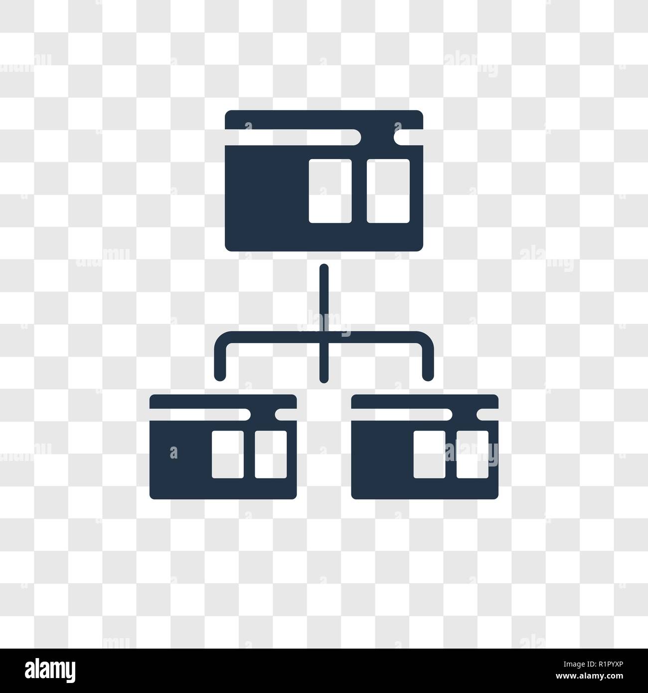 Browser vector icon isolated on transparent background, Browser ...