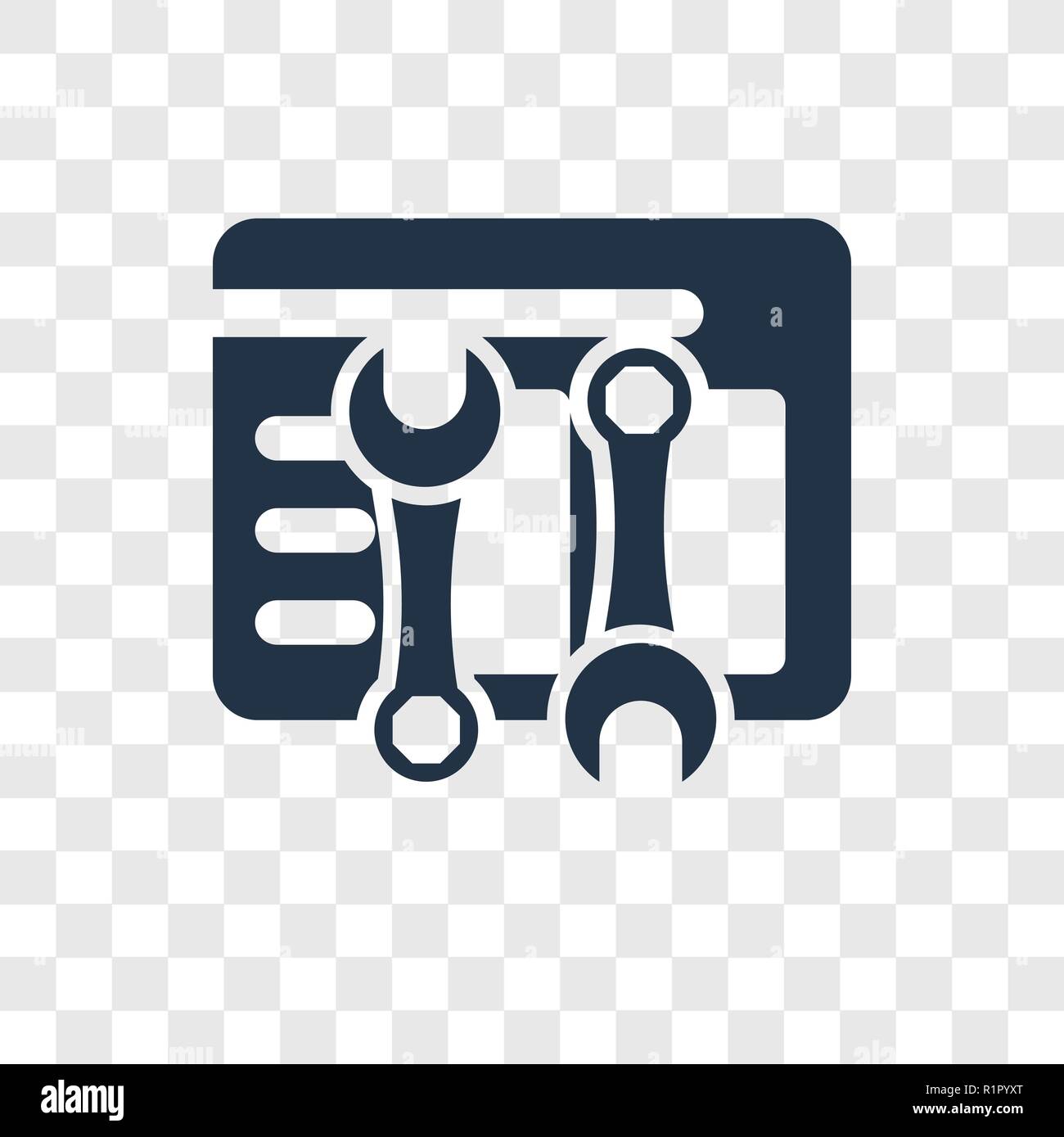 Browser vector icon isolated on transparent background, Browser ...