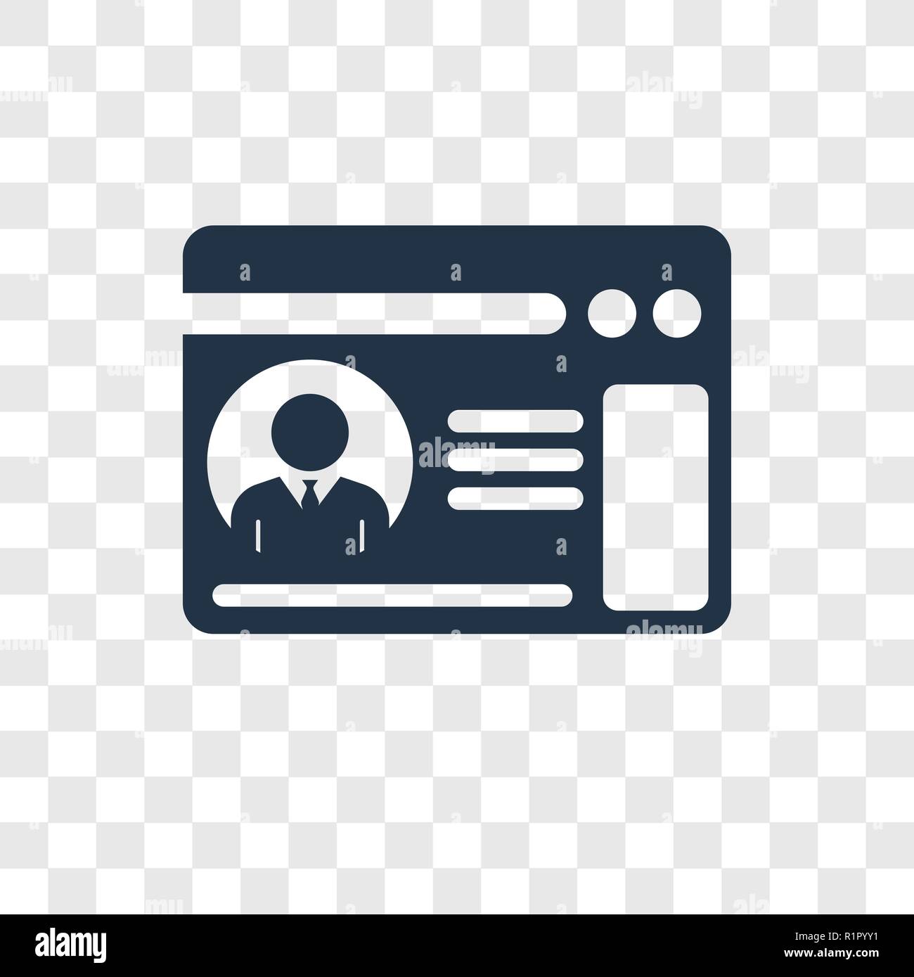 Browser vector icon isolated on transparent background, Browser ...