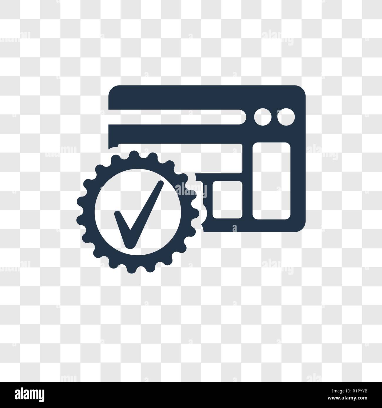 Browser vector icon isolated on transparent background, Browser ...