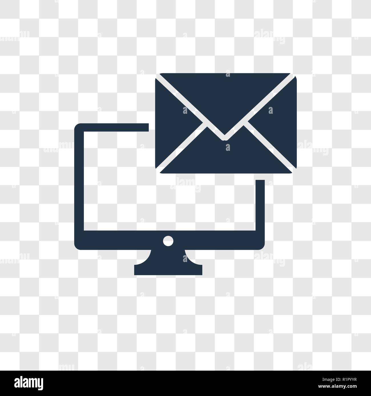 Email vector icon isolated on transparent background, Email ...