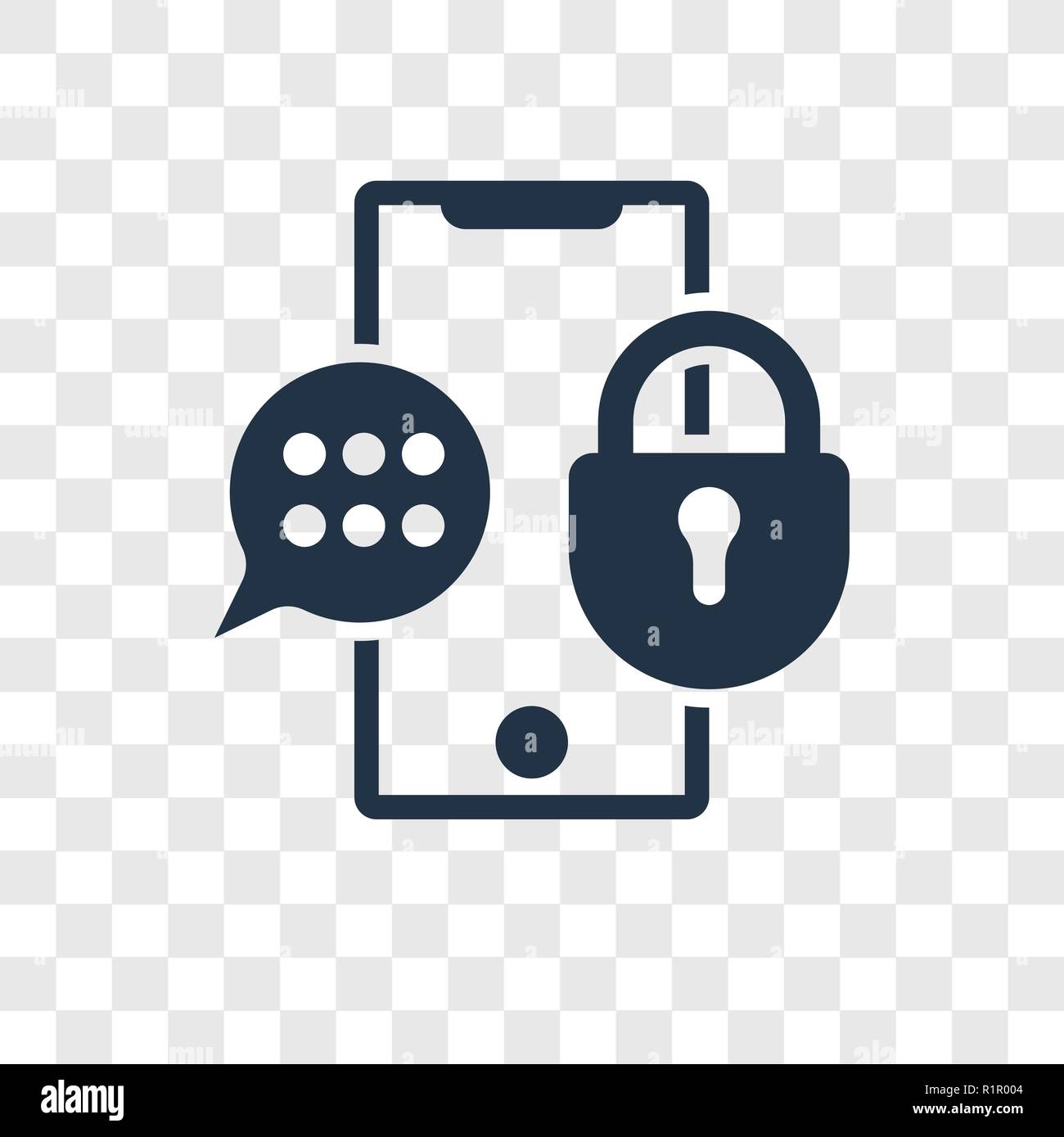 Smartphone vector icon isolated on transparent background, Smartphone ...