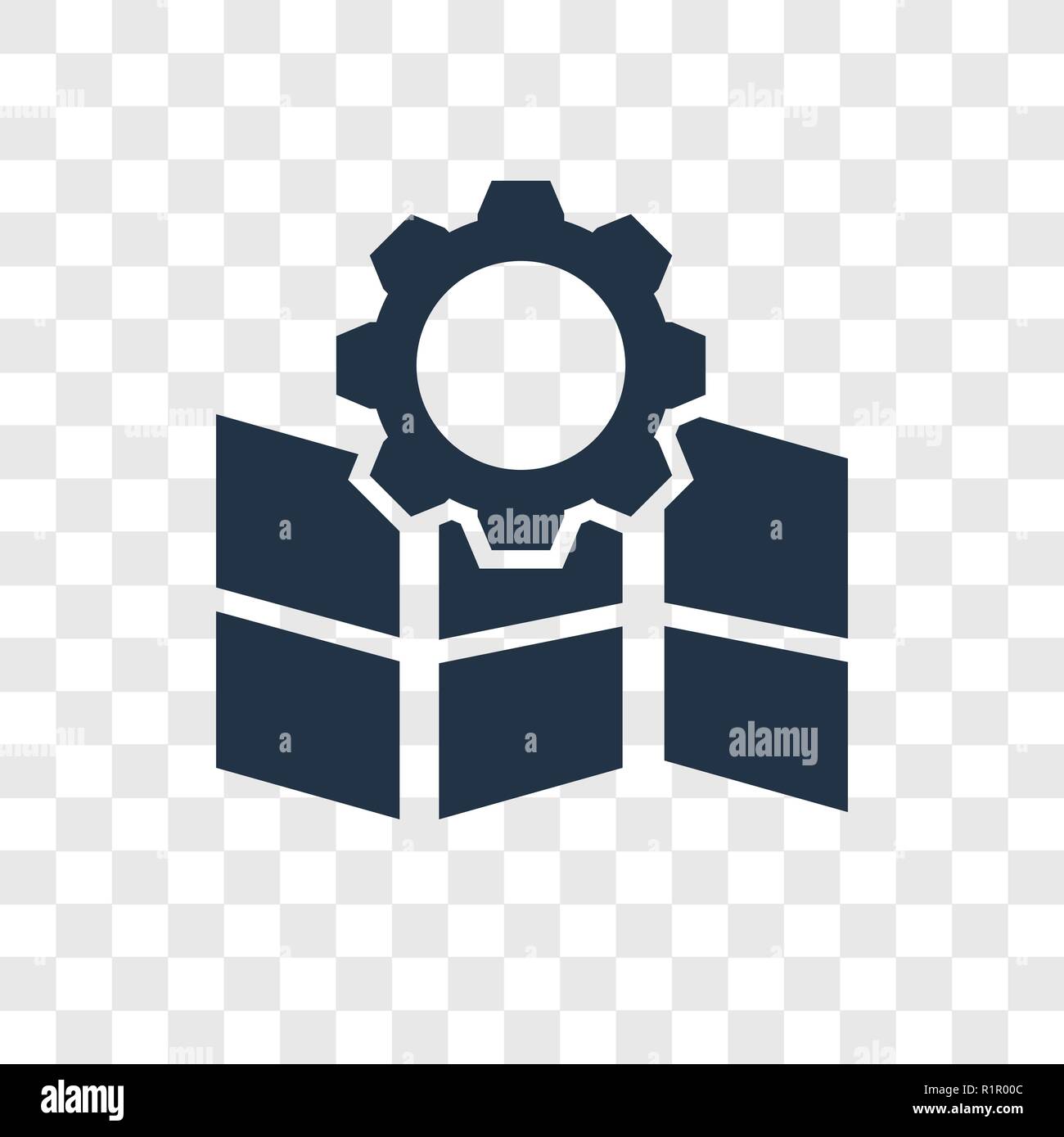 Map vector icon isolated on transparent background, Map transparency ...