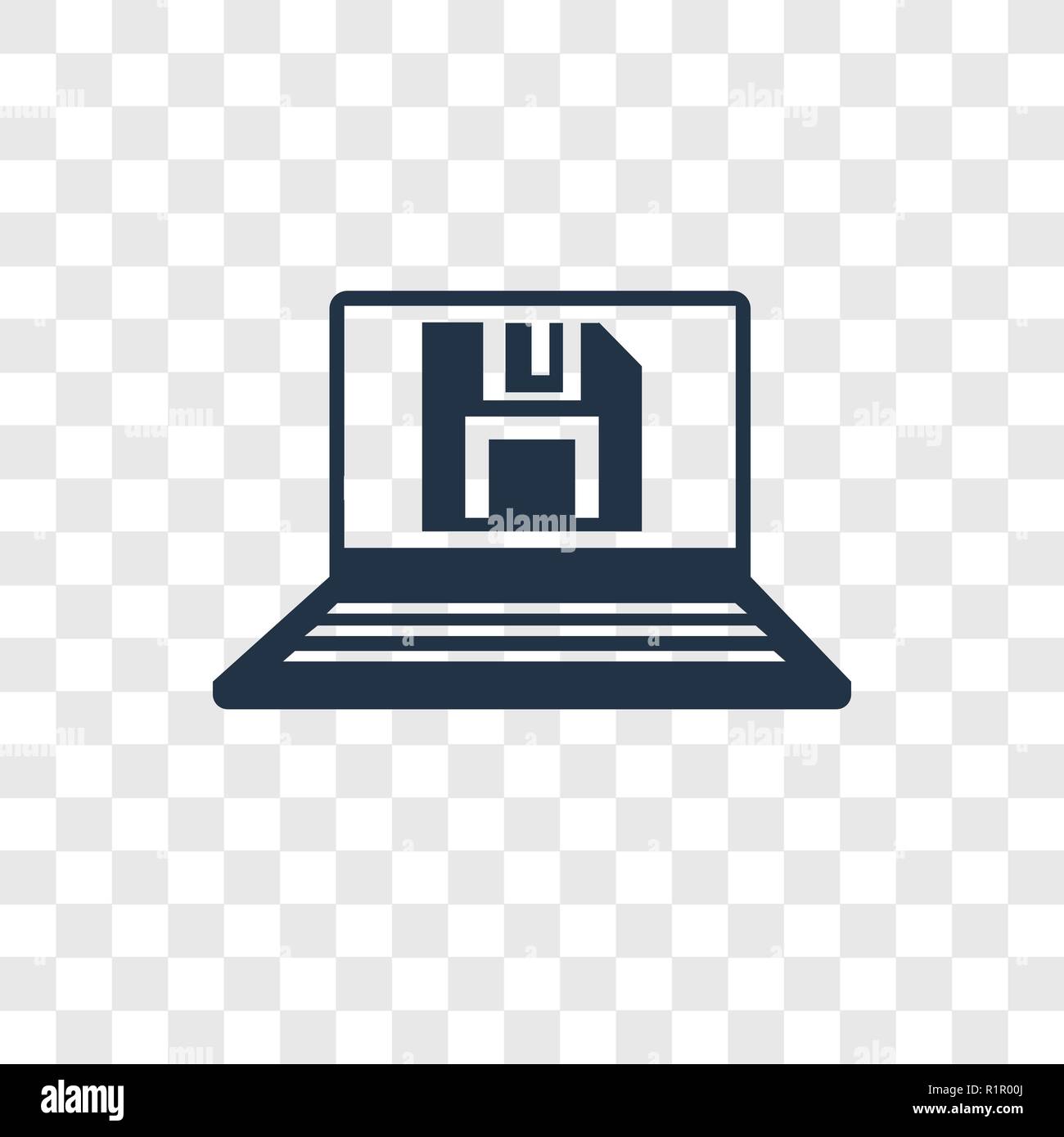 Backup vector icon isolated on transparent background, Backup ...