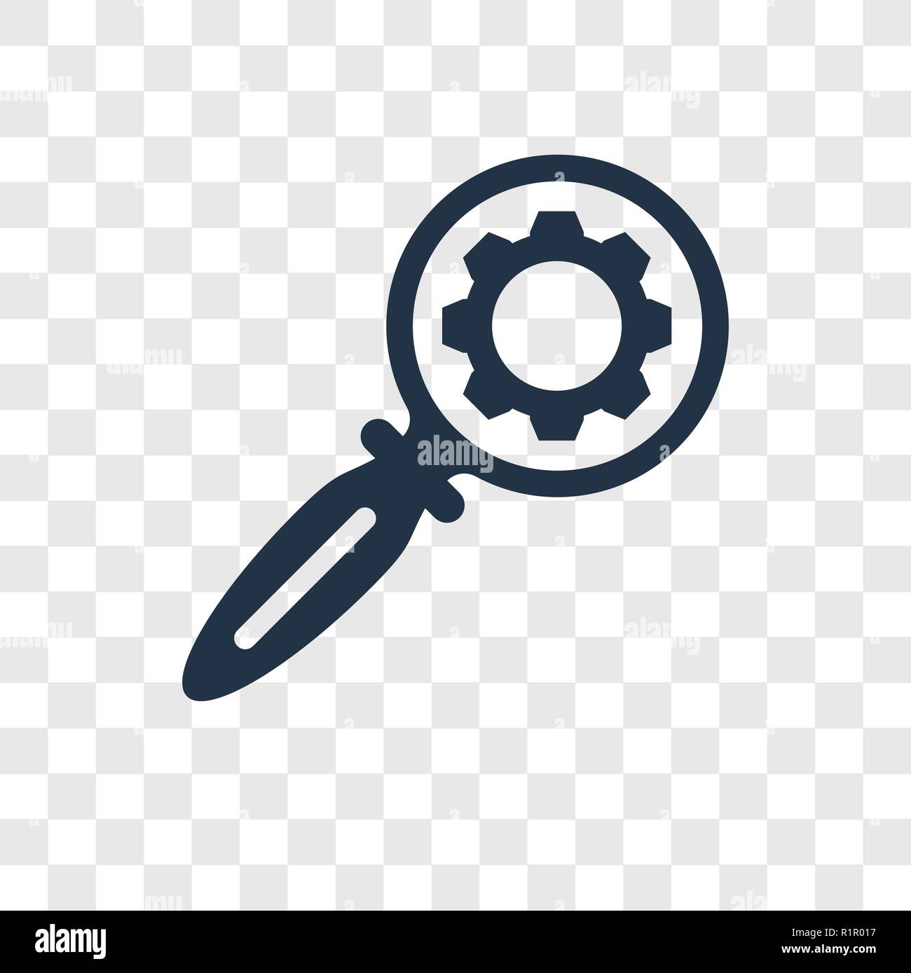 Search engine vector icon isolated on transparent background, Search ...