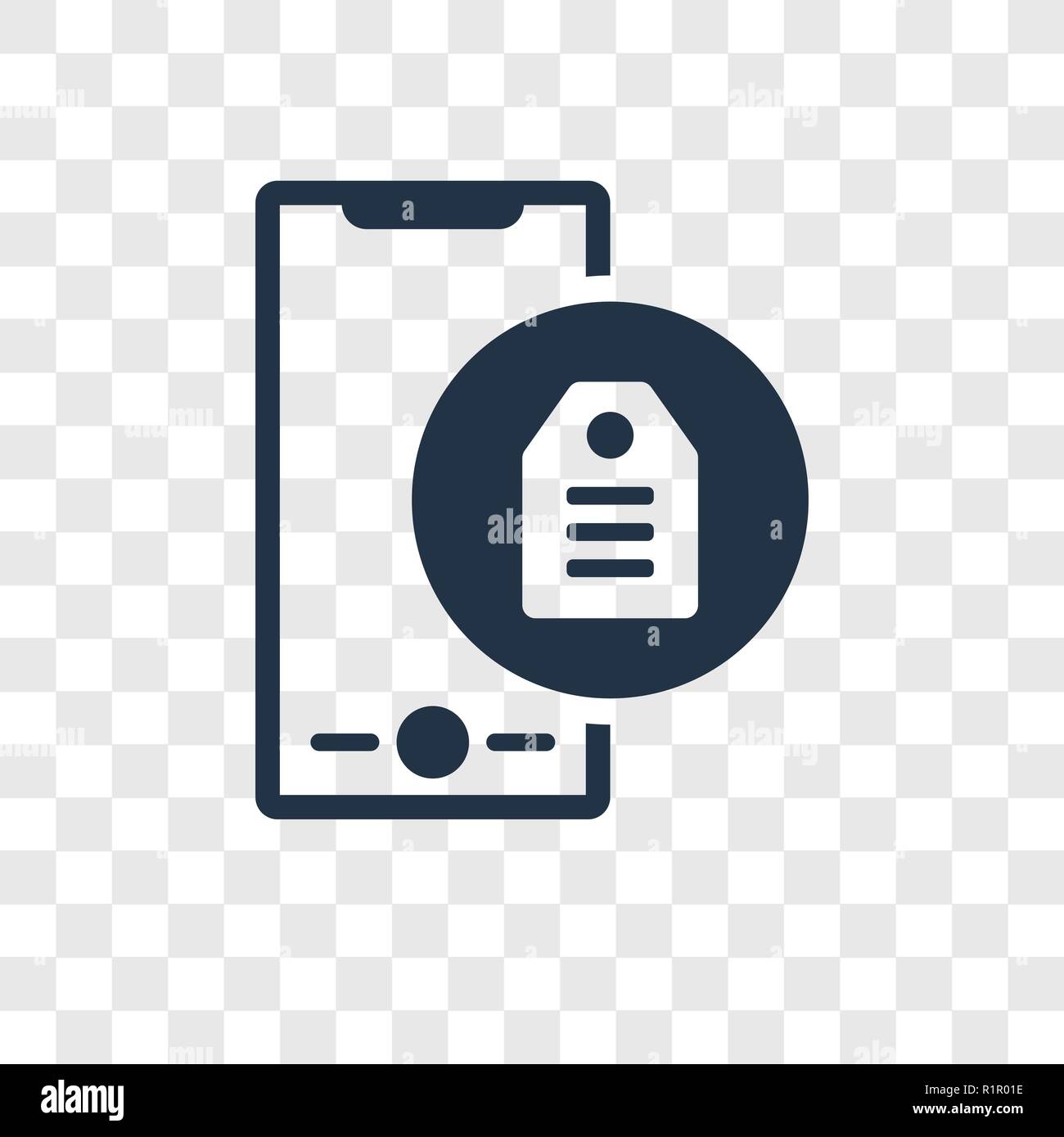 Tags vector icon isolated on transparent background, Tags transparency ...