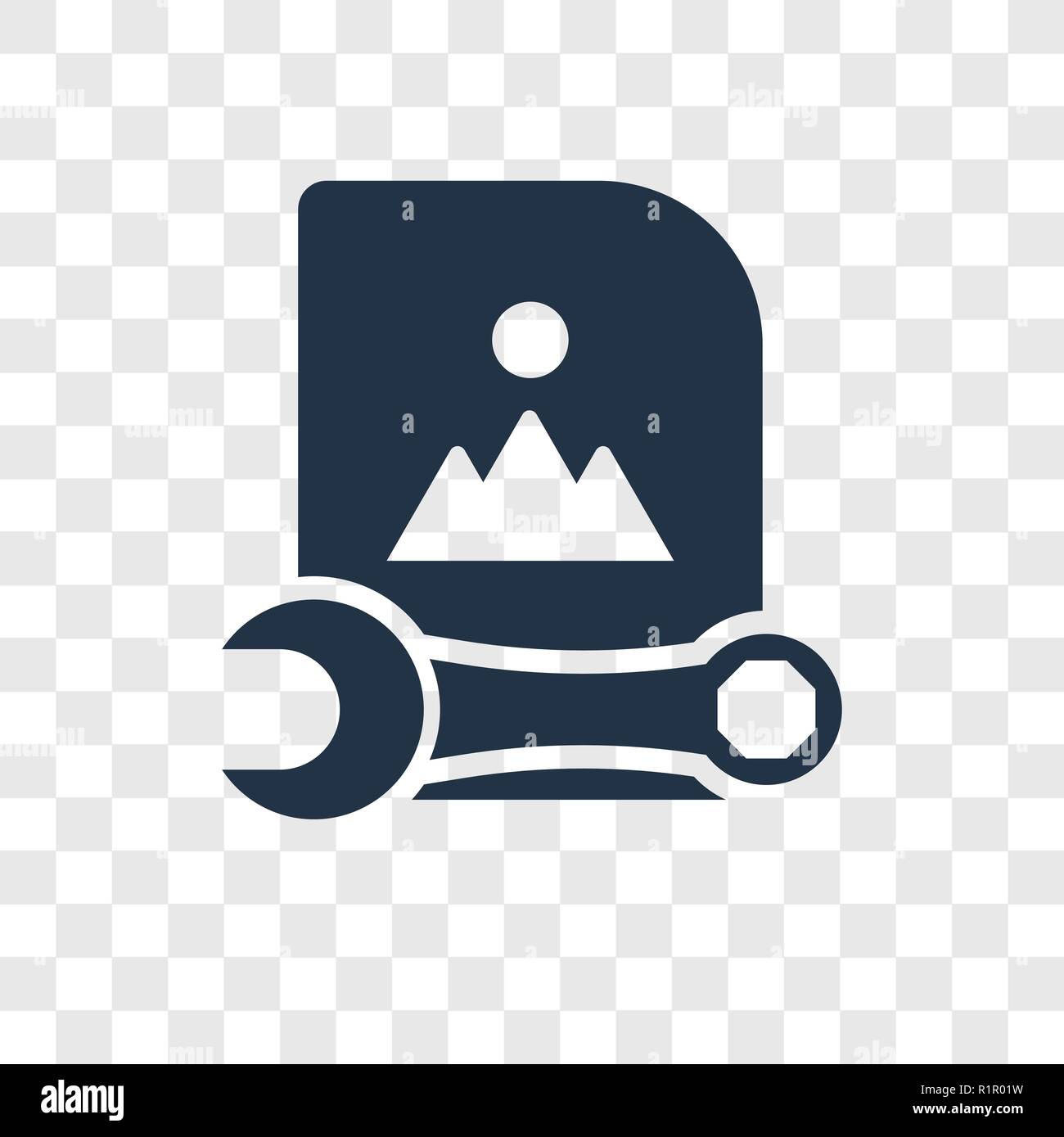 Image vector icon isolated on transparent background, Image ...