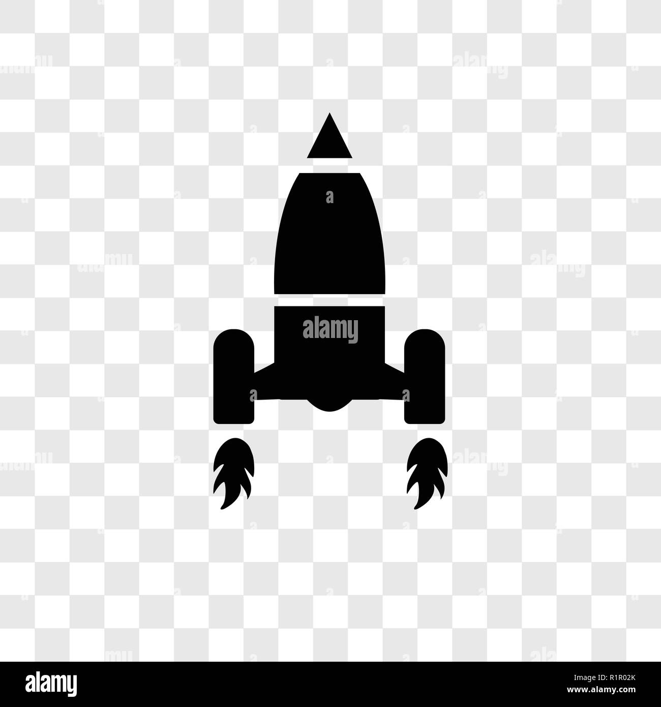 Launching Shuttle vector icon isolated on transparent background ...