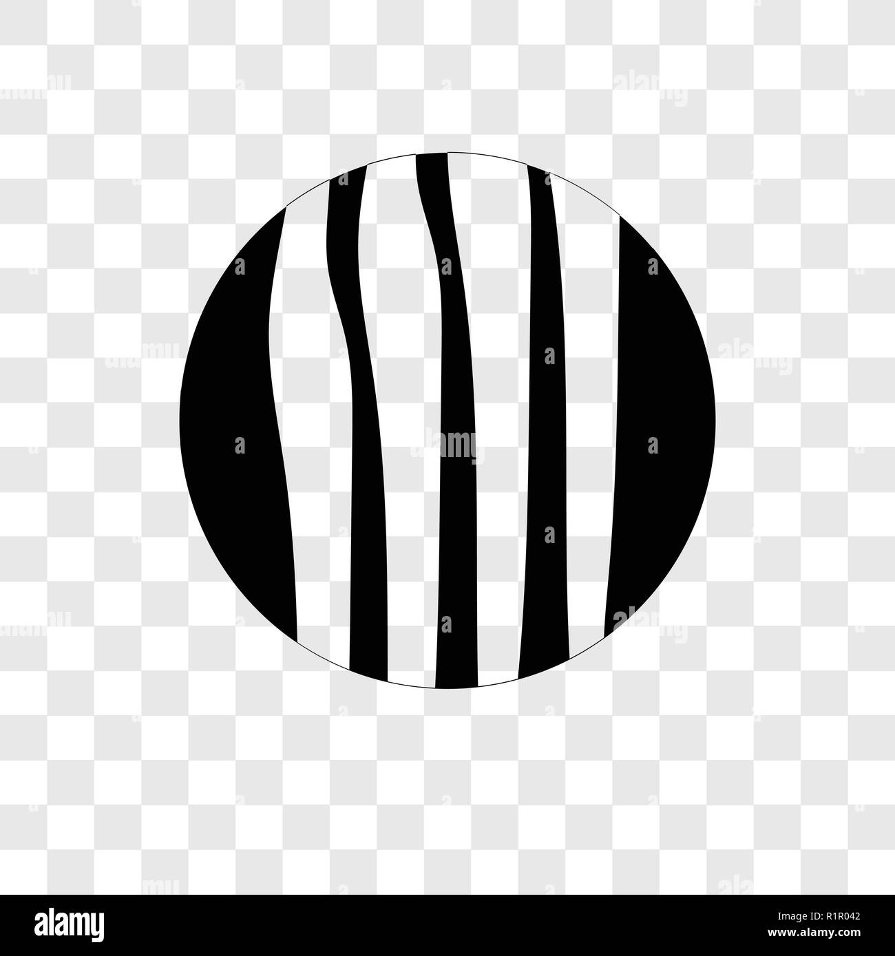 Jupiter vector icon isolated on transparent background, Jupiter ...