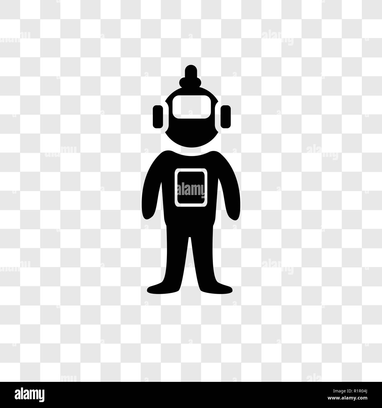 Astronaut vector icon isolated on transparent background, Astronaut ...