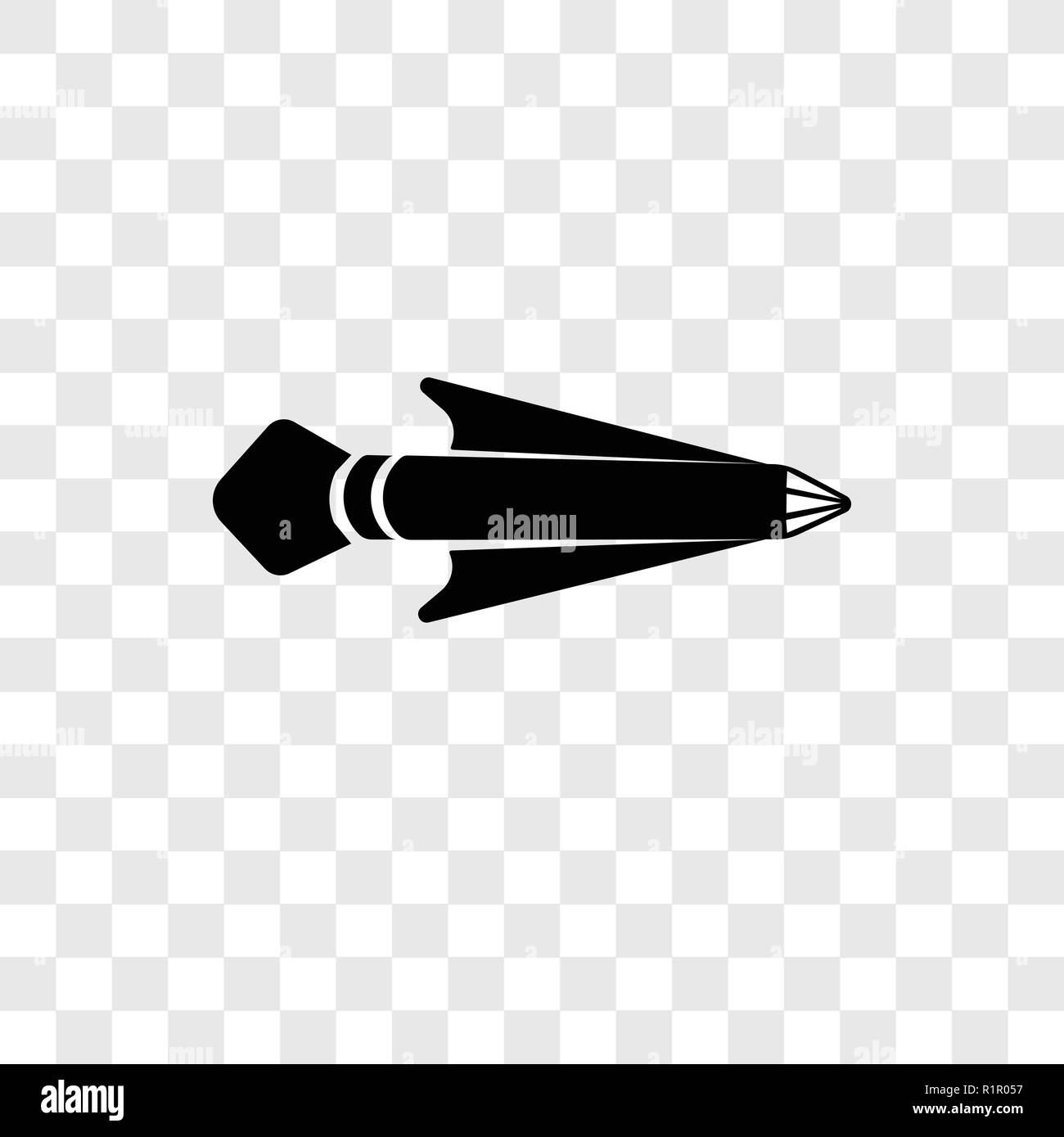 Rocket ship vector icon isolated on transparent background, Rocket ship ...
