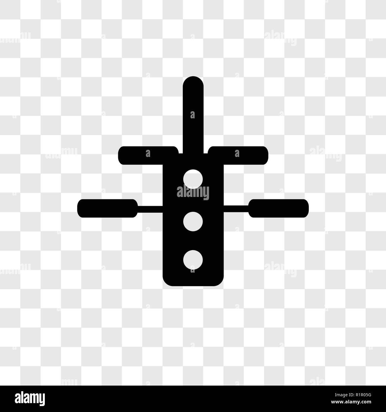 Space station vector icon isolated on transparent background, Space ...