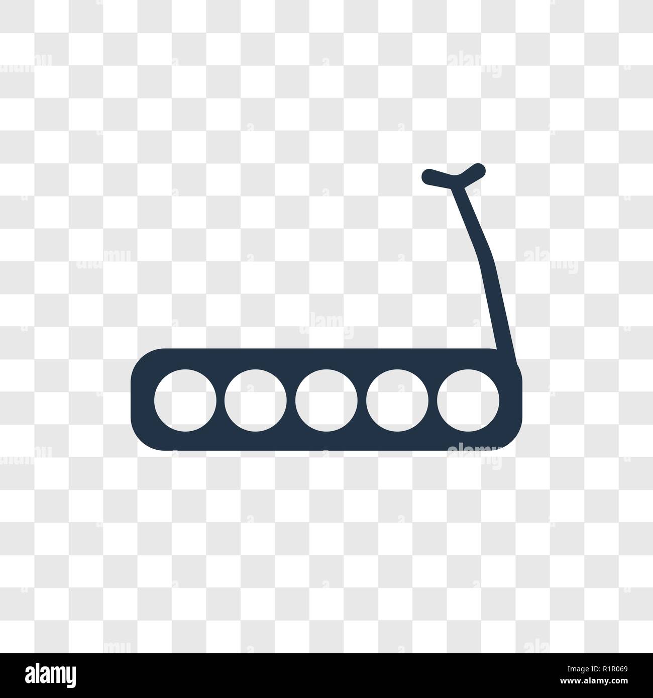 Treadmill vector icon isolated on transparent background, Treadmill ...